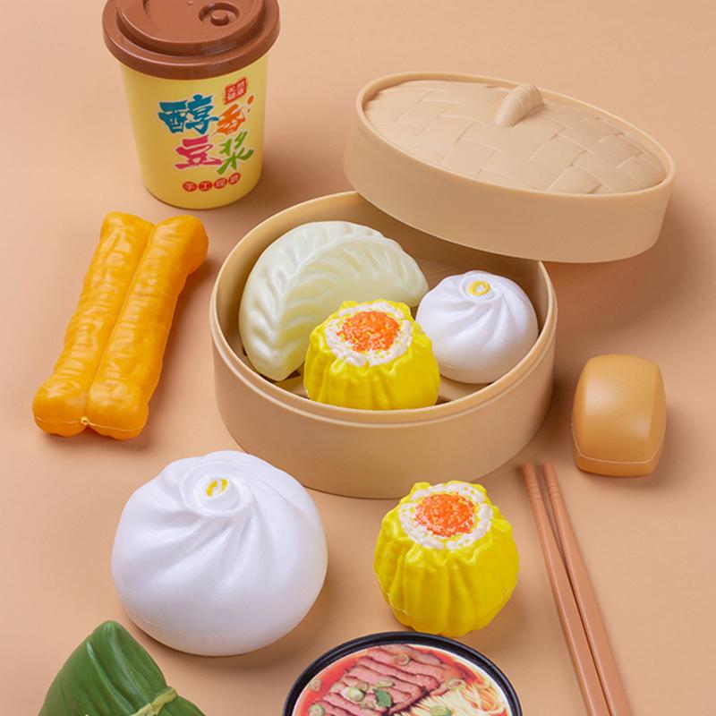 Buy Simulation Breakfast Kids Pretend Play Kitchen Toys Miniature ...