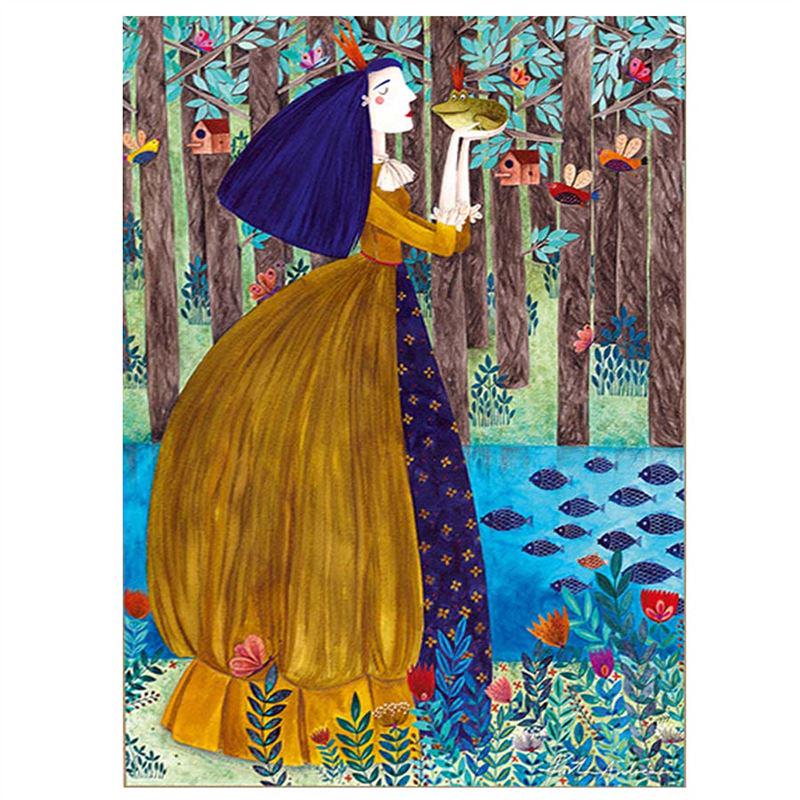 Buy Full Square/Round Diamond Painting Frog Prince and Princess 5D DIY ...