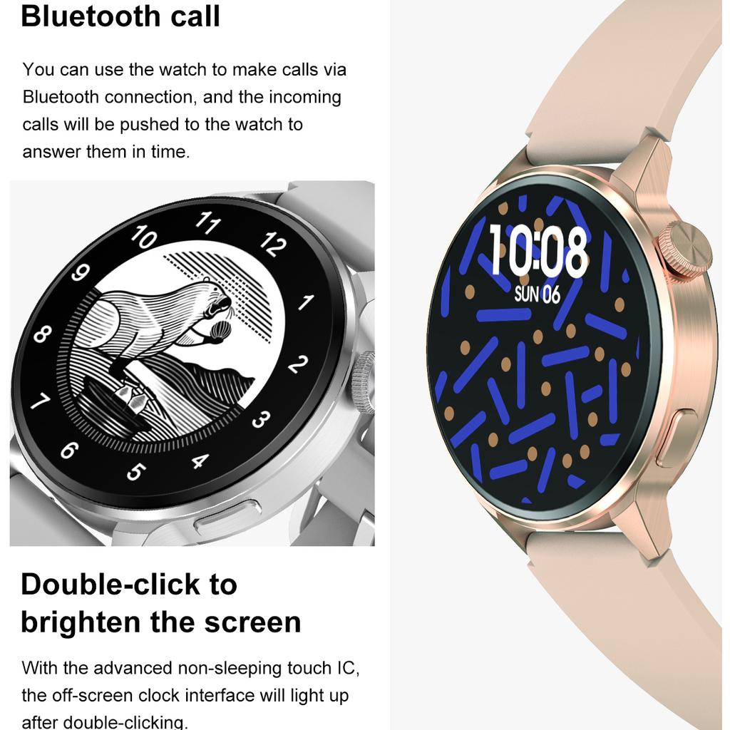 Buy 2022 NFC Smart Watch Women Bluetooth Call Sport GPS Track Watches ...