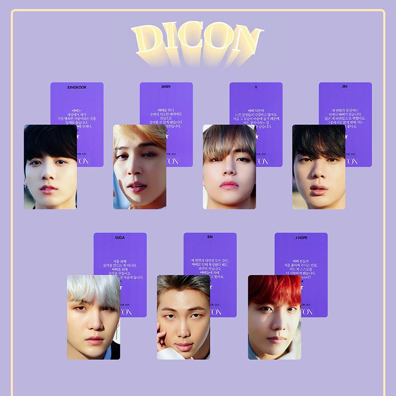 Buy 7pcs/set K-POP BTS Dicon Photocard 101 Small Card Bangtanboy ...
