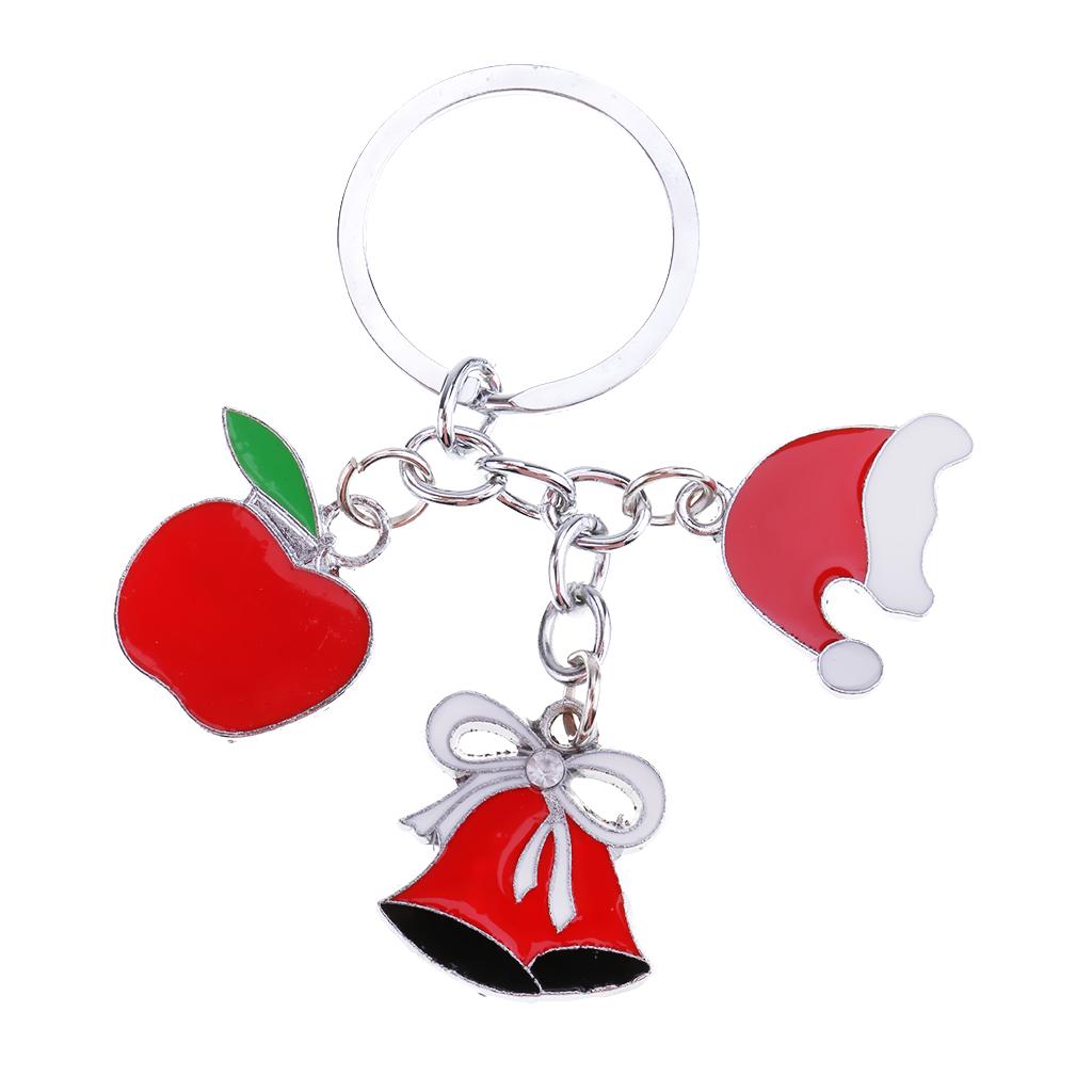 Buy Santa Claus Key Chains Pendant Christmas Rings for Gifts 1 at ...