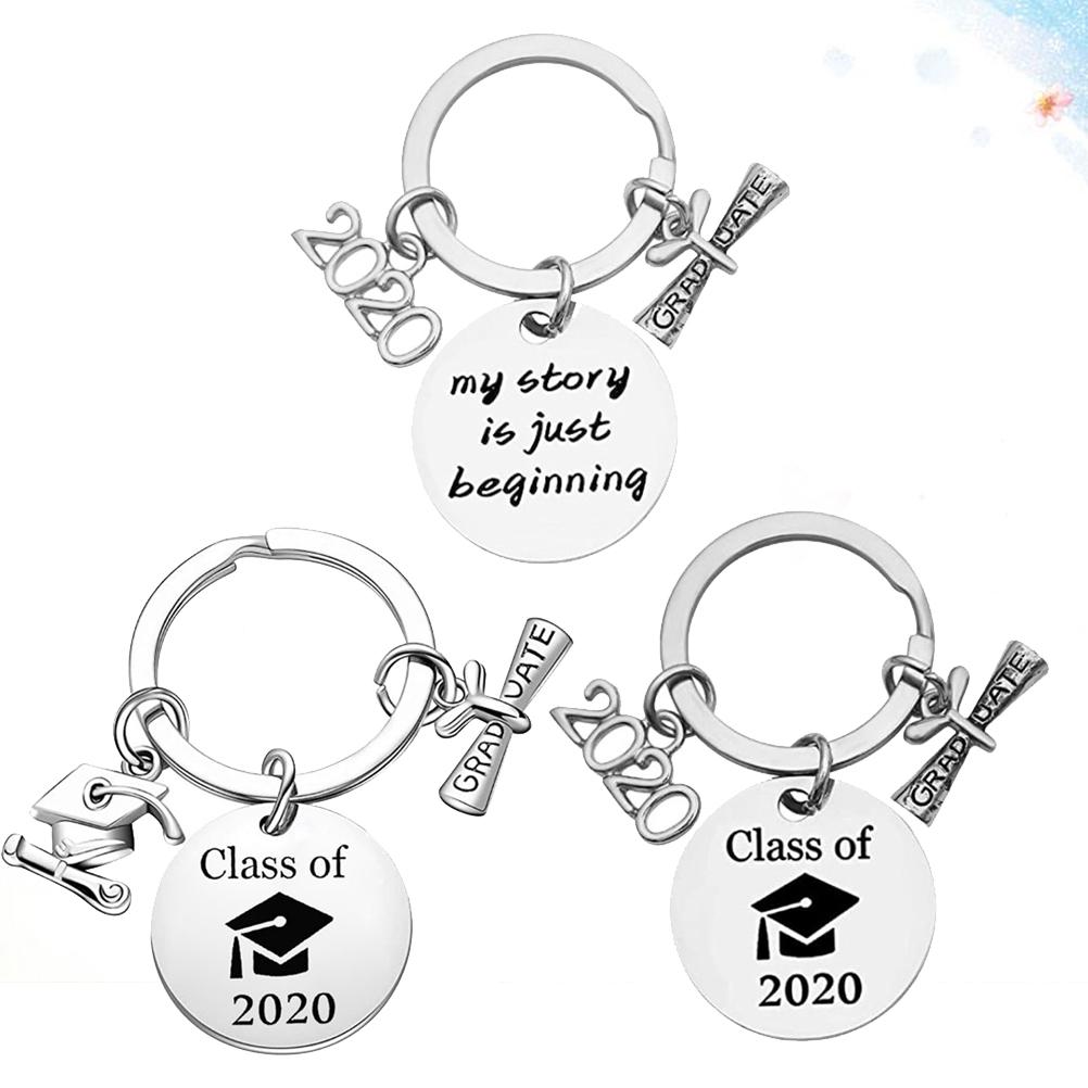 Buy 3Pcs Keychains Graduation Keychains Key Decoration Small Gift for ...