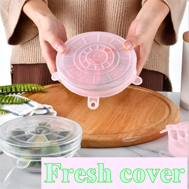 Buy 6PCS/Lot Universal Stretch Fresh-keeping Cover For High Quality ...