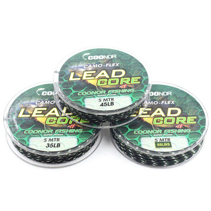 Buy 1 PCS 35lb 45lb 55lb 5m Fishing Line Leadcore Carp Braided Line ...