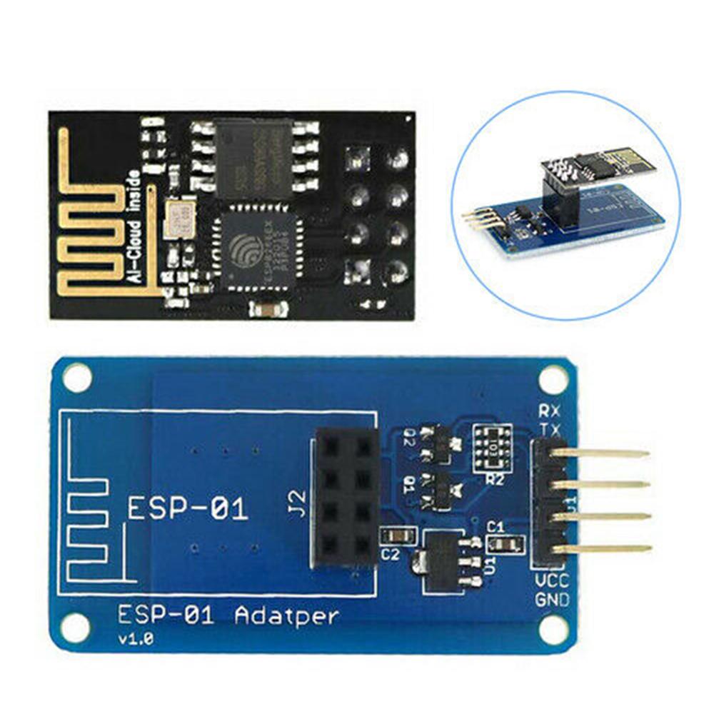 1pcs ESP-01S ESP8266 Serial Wi-Fi Wireless Module + ESP-01 Adapter for Arduino uygun fiyatlı ...