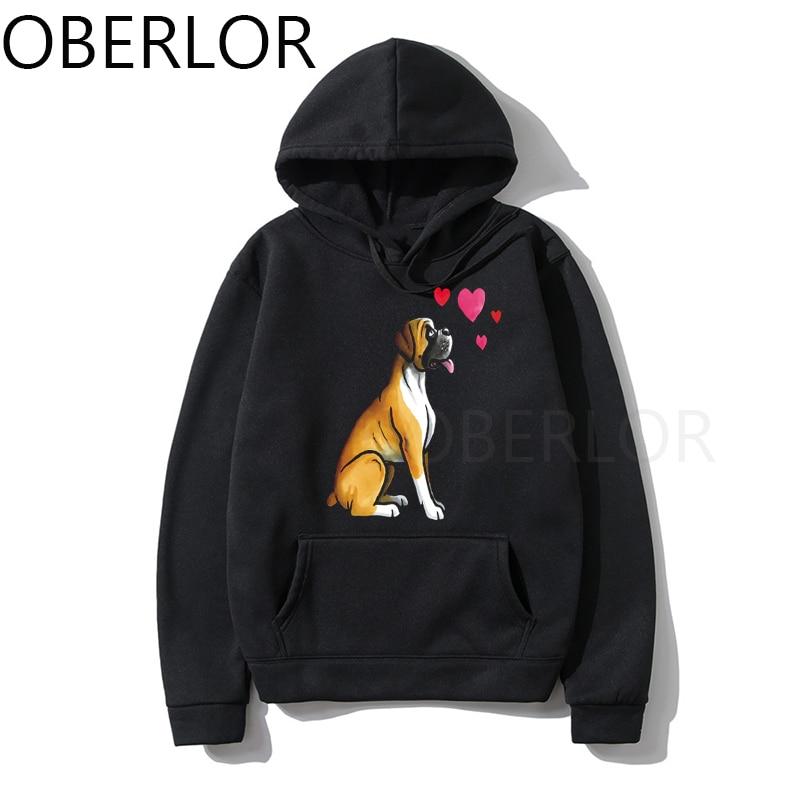 Buy Black Friday 2022 Kawaii Boxer Dog Cartoon Harajuku Print Hoodies ...