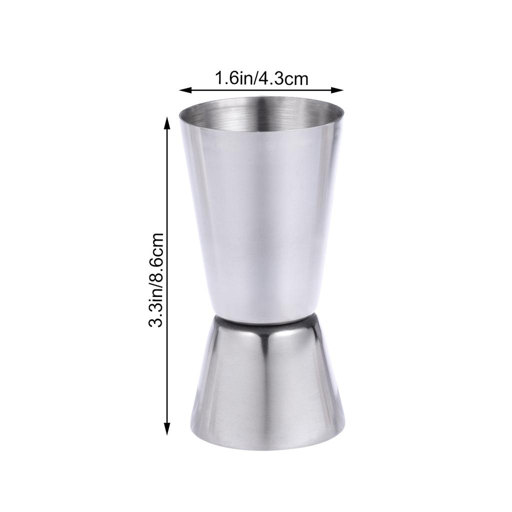 Buy Bartender Double-head Stainless Steel Ounce Wine Measuring Device ...