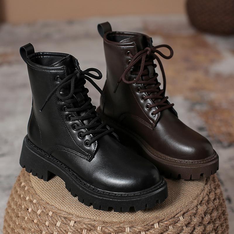 Buy Size 35-40 Women’s Fashion Ankle Booties Causal Lace-up Combat ...