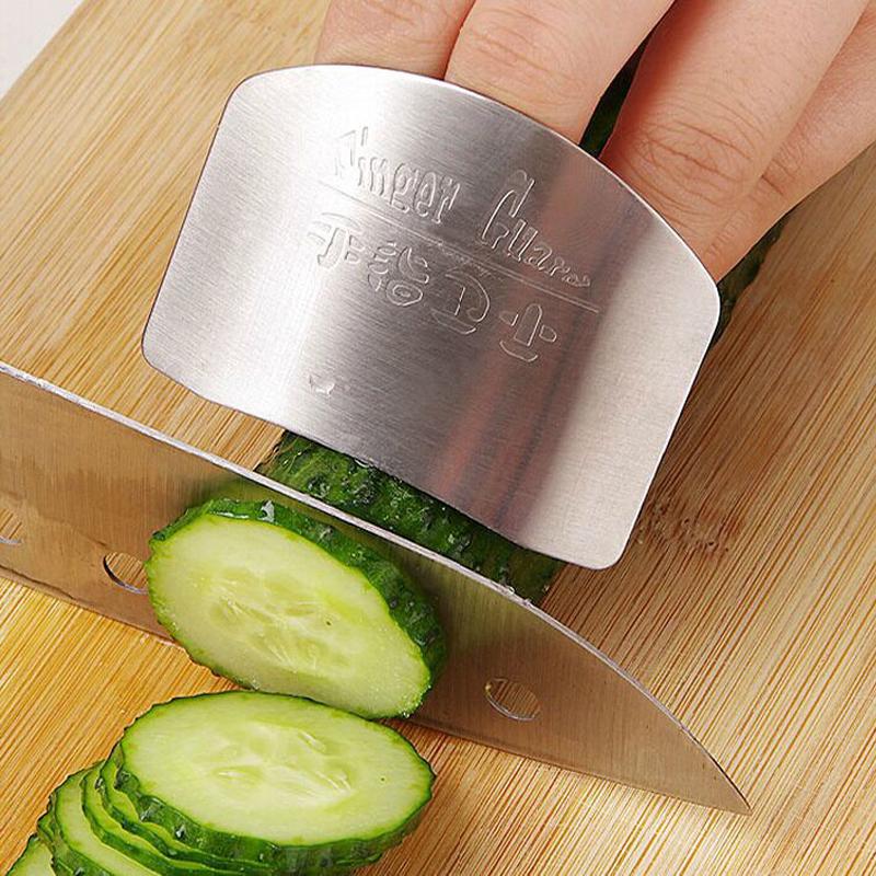 Buy Stainless Steel Finger Hand Protector Guard Safe Slice Knife Knives ...