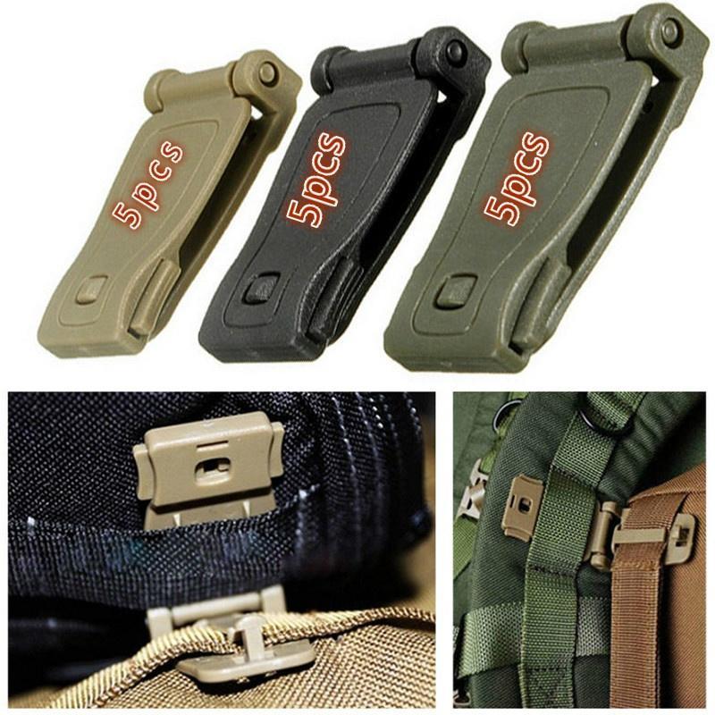 Buy 5pcs Molle Strap Backpack Bag Webbing Connecting Buckle Clip 26mm ...