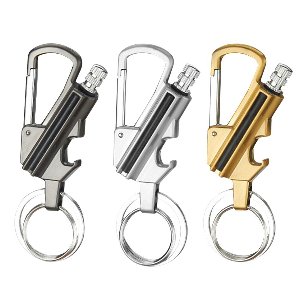 Multifunctional Beer Bottle Opener Keychain Portable Metal Key Ring ...