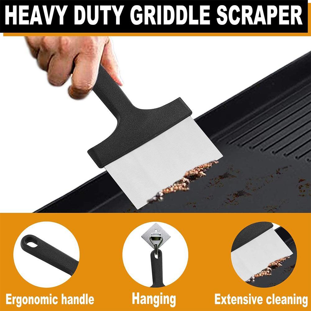 Buy 5pcs/set Food Scraper Barbecue Metal Grill Spatula Kitchen ...