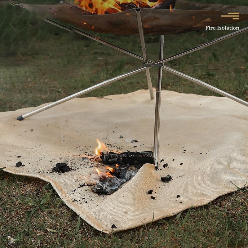 Buy Outdoor Camping Fire Cloth Picnic Barbecue Heat Insulation Mat ...