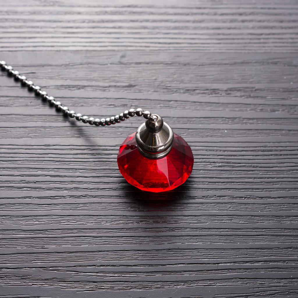 Buy Nordic Shape Diamond Hanging Crystal Retro Lamp Fan Pendant Switch ...