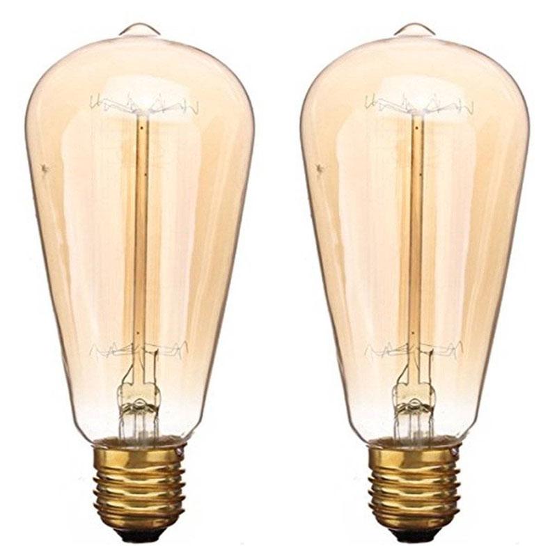 Buy 60W Bulb Retro Tungsten Light Incandescent Edison Bulb Filament ...