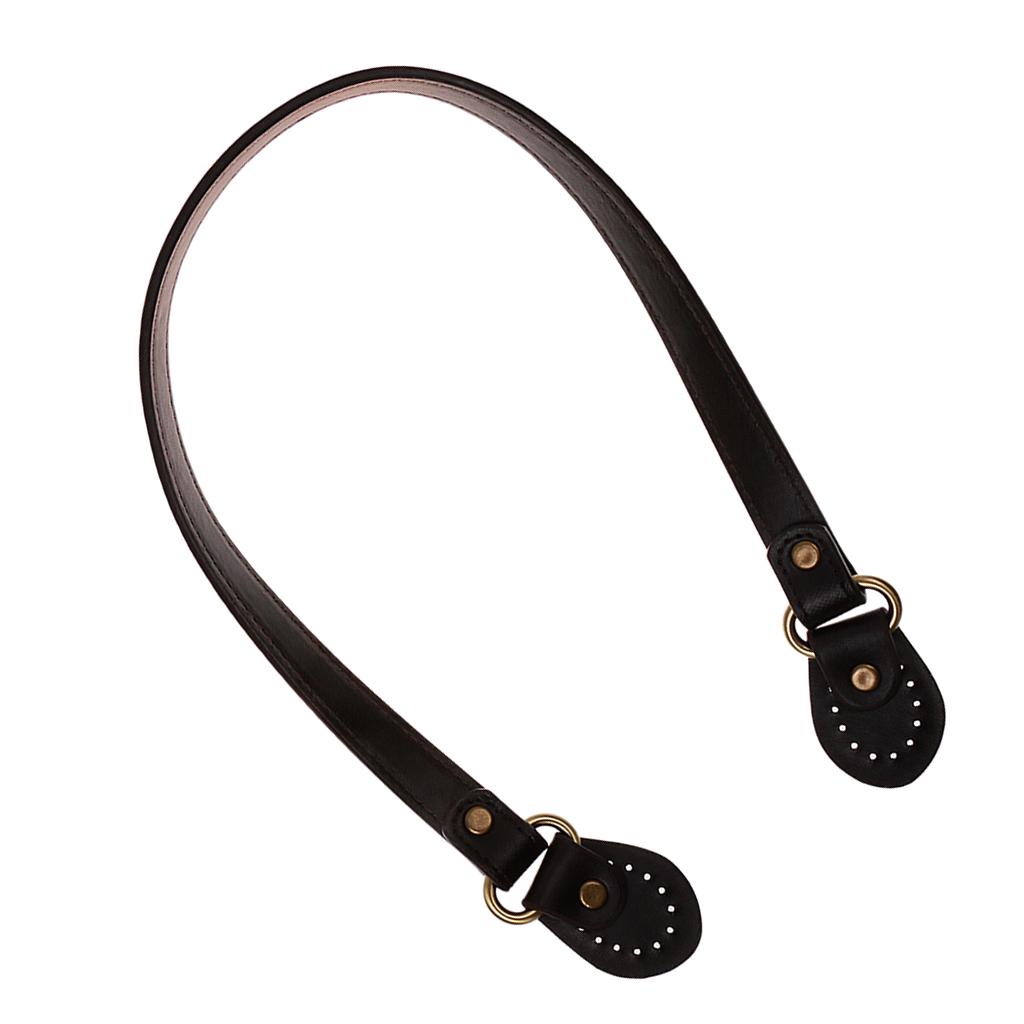 Buy Replacement PU Leather Handle DIY Strap Strip Purse Bag Band Brown ...