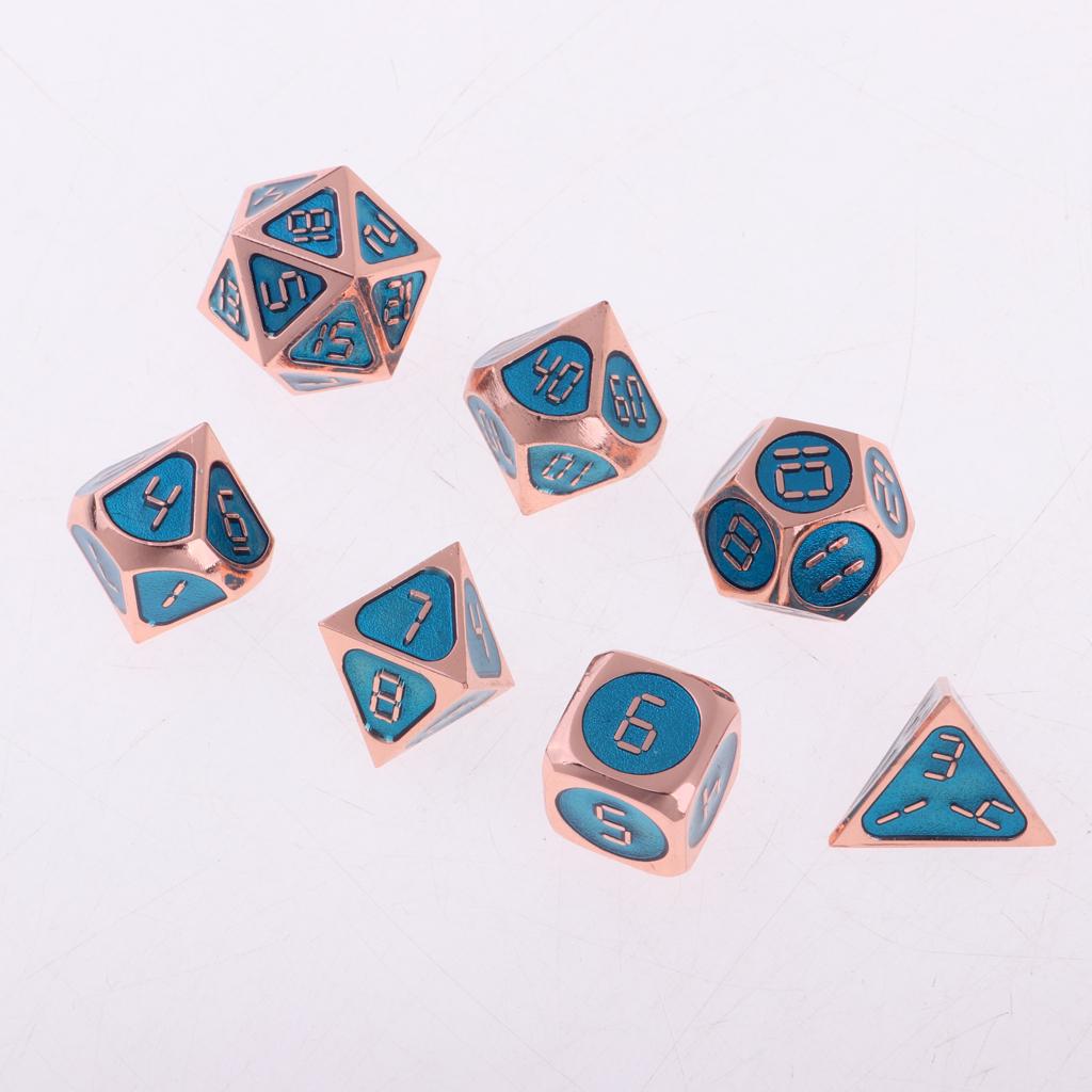 7 Pack Multisided Dice D4 D6 D8 D10 D12 D20 Dices DND MTG RPG Wargame ...