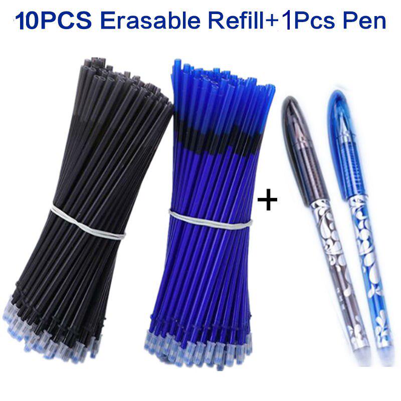 Buy 1/10Pcs/Set Erasable Gel Pen 0.5mm Erasable Refill School Student ...