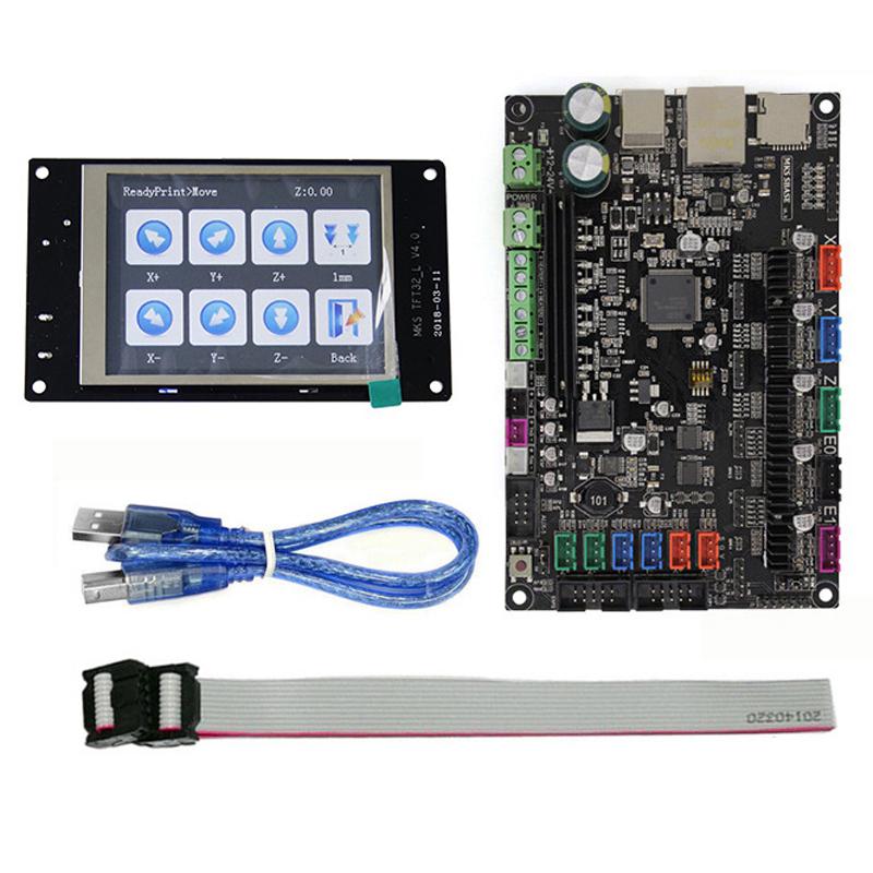 Mks Base 3D Yazıcı 32Bit Pcb Mks Sbase V1.3 +Mks Tft32 3.2" Lcd ...