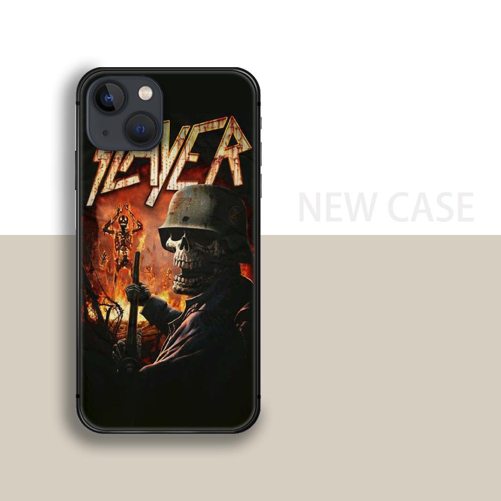 Cheap Slayer Metal Rock Band Phone Case For iPhone Samsung Galaxy Redmi ...
