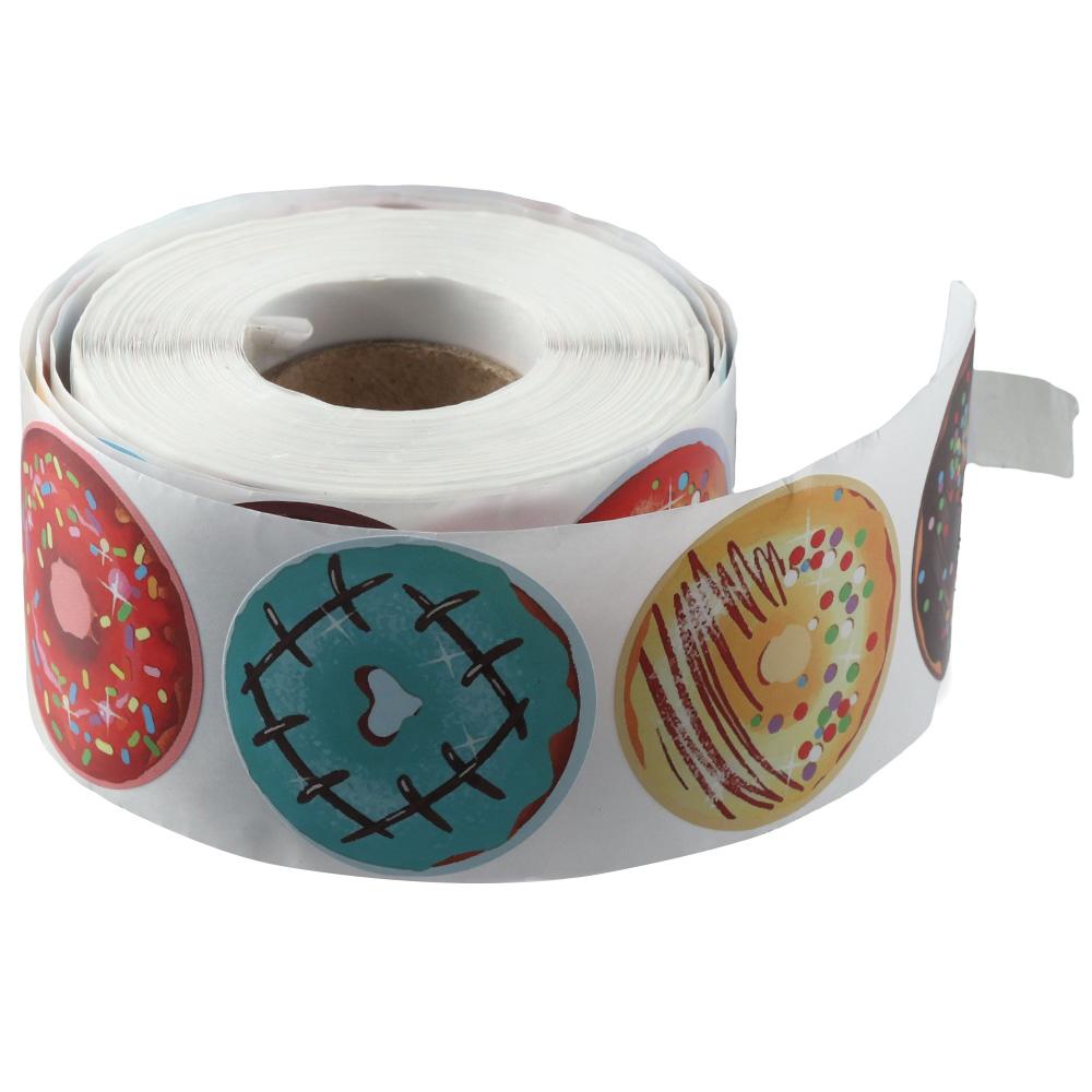 Reward Encouragement Motivational Stickers Donut Sticker Roll Label ...