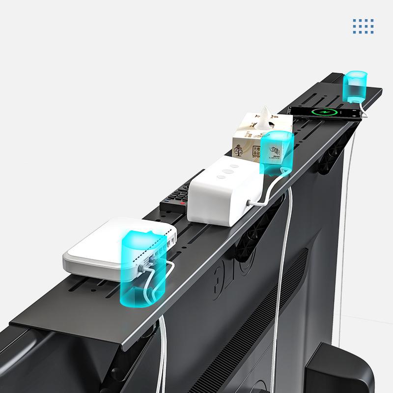 Buy Rack TV Monitor Organizer Screen Top Storage Shelf Holder Practical ...