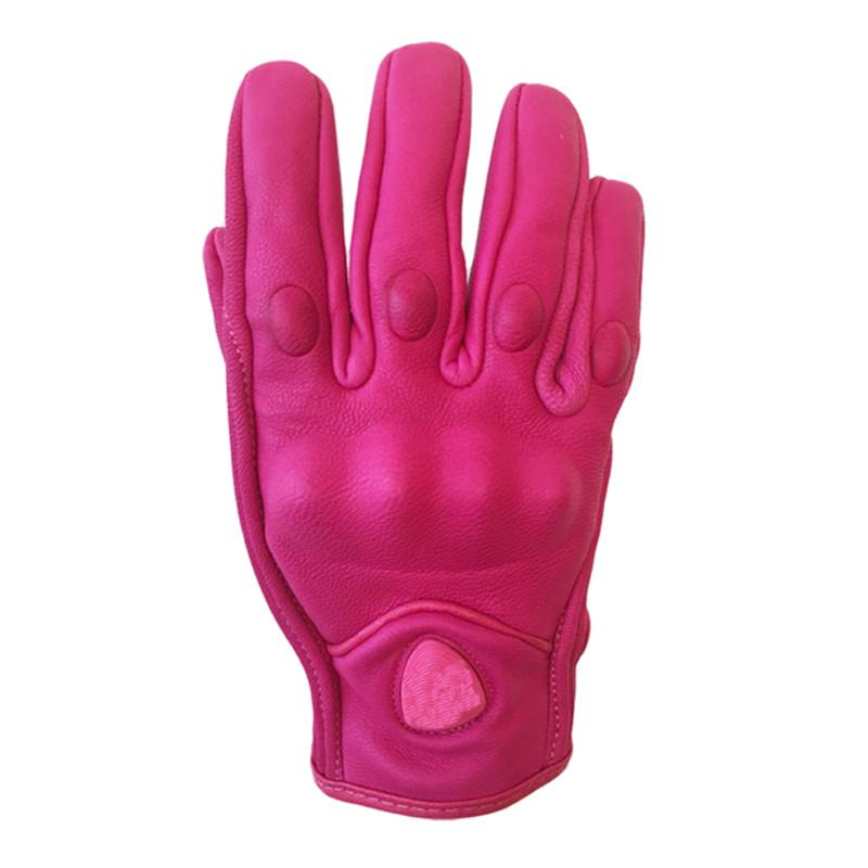 Buy Pink Ladies Non-Porous Pursuit Street Leather Motorcycle Racing ...
