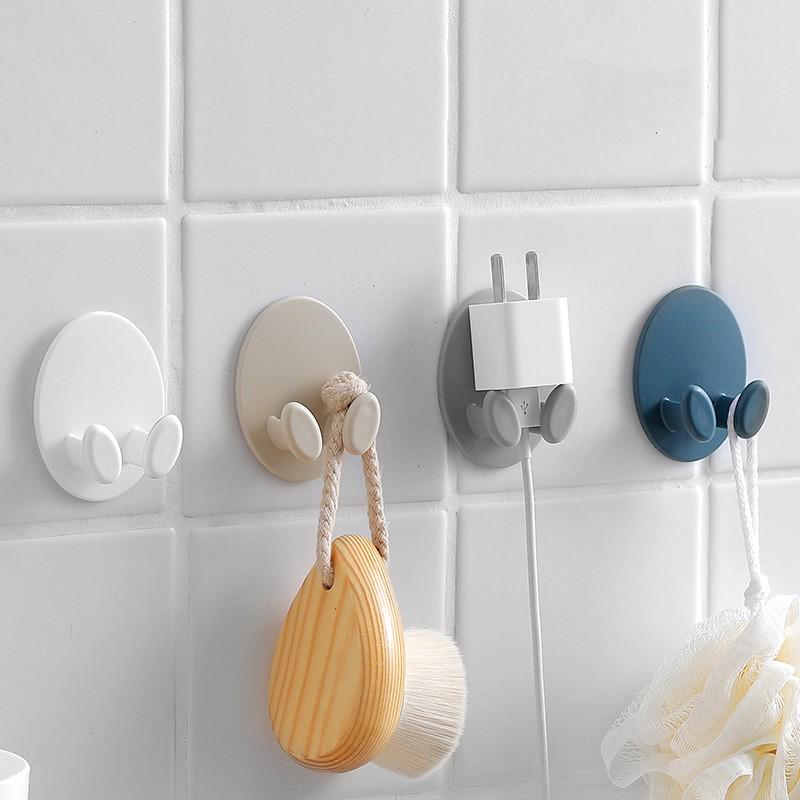 Buy Nail-free Sticky Hook Oval Socket Hook Power Cord Storage Rack ...