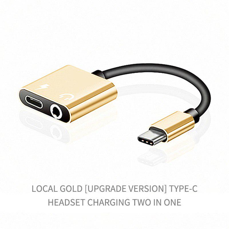 Buy 2 In 1 Type C Adapter USB Type-C To 3.5mm Jack Audio Charge Adapter ...