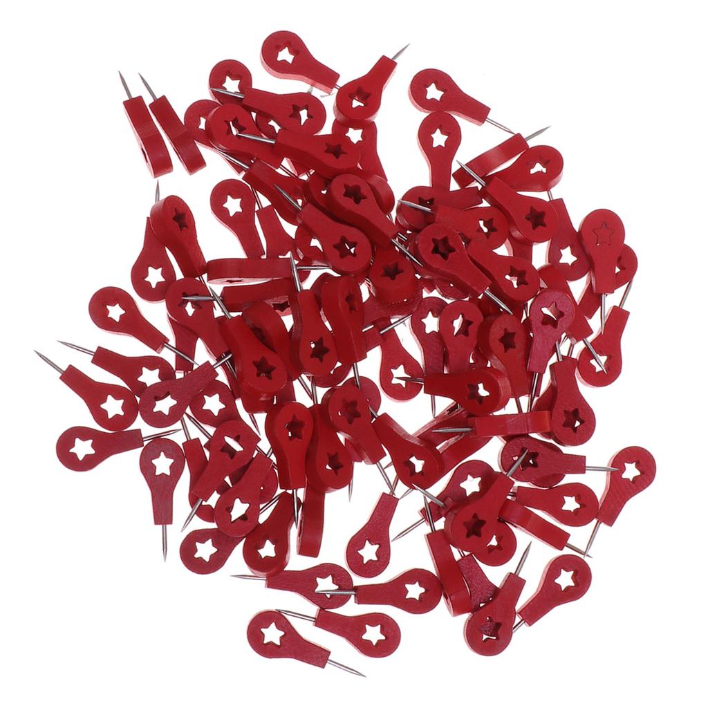 Buy 100pcs Pushpins Simple Decorative Lightweight Fixation Pushpin ...