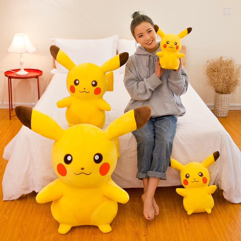 Buy 33cm Anime Pikachu Plush Toy Stuffed Toy Dolls Anime Pokemon Toys ...