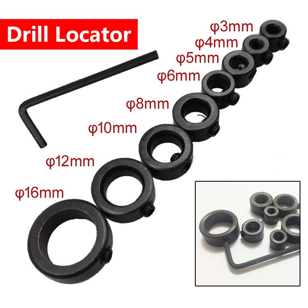 Buy 8Pcs Drill Adjustment Parts Bit Durable Woodworking Drilling Depth ...