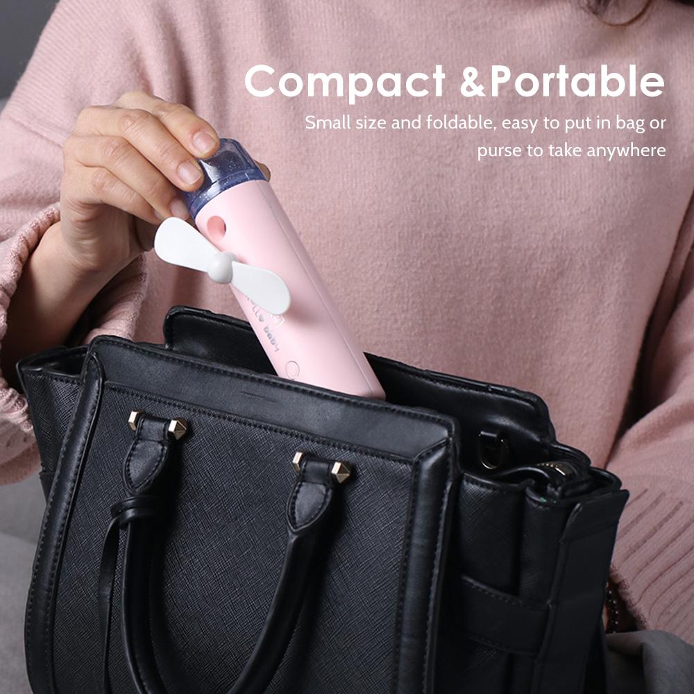 Buy Fan Mister Small Handheld Fan Portable Mini Fan Humidifier USB ...