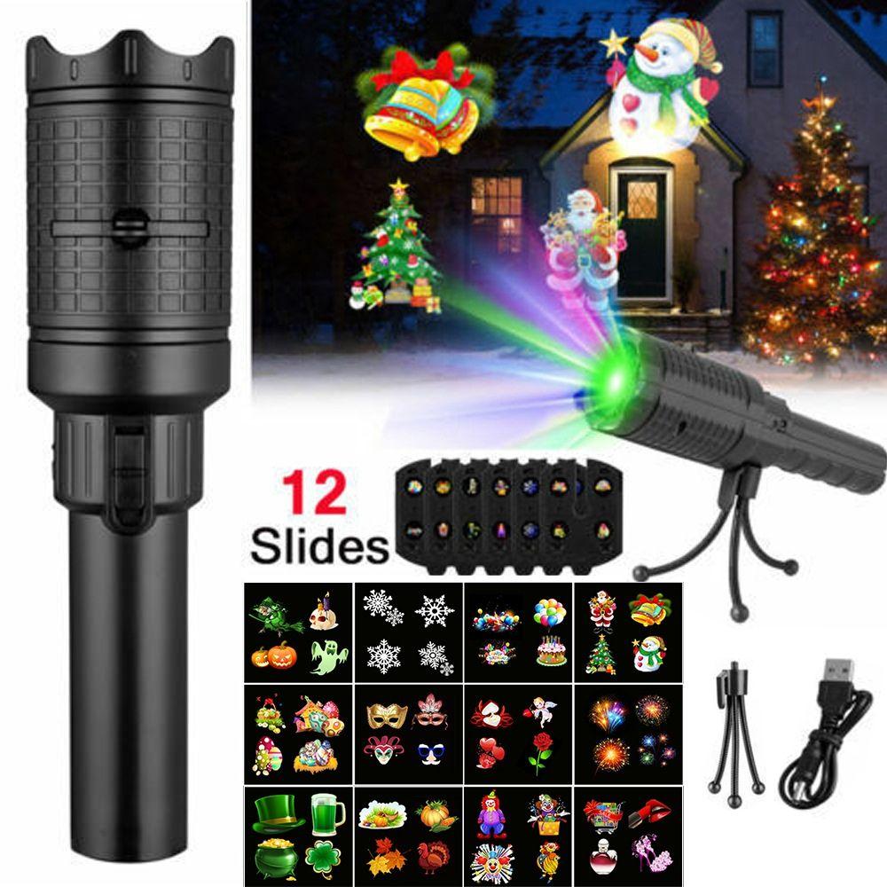 Buy Lighting Decor Flashlight Christmas Decoration Party Supplies Laser ...
