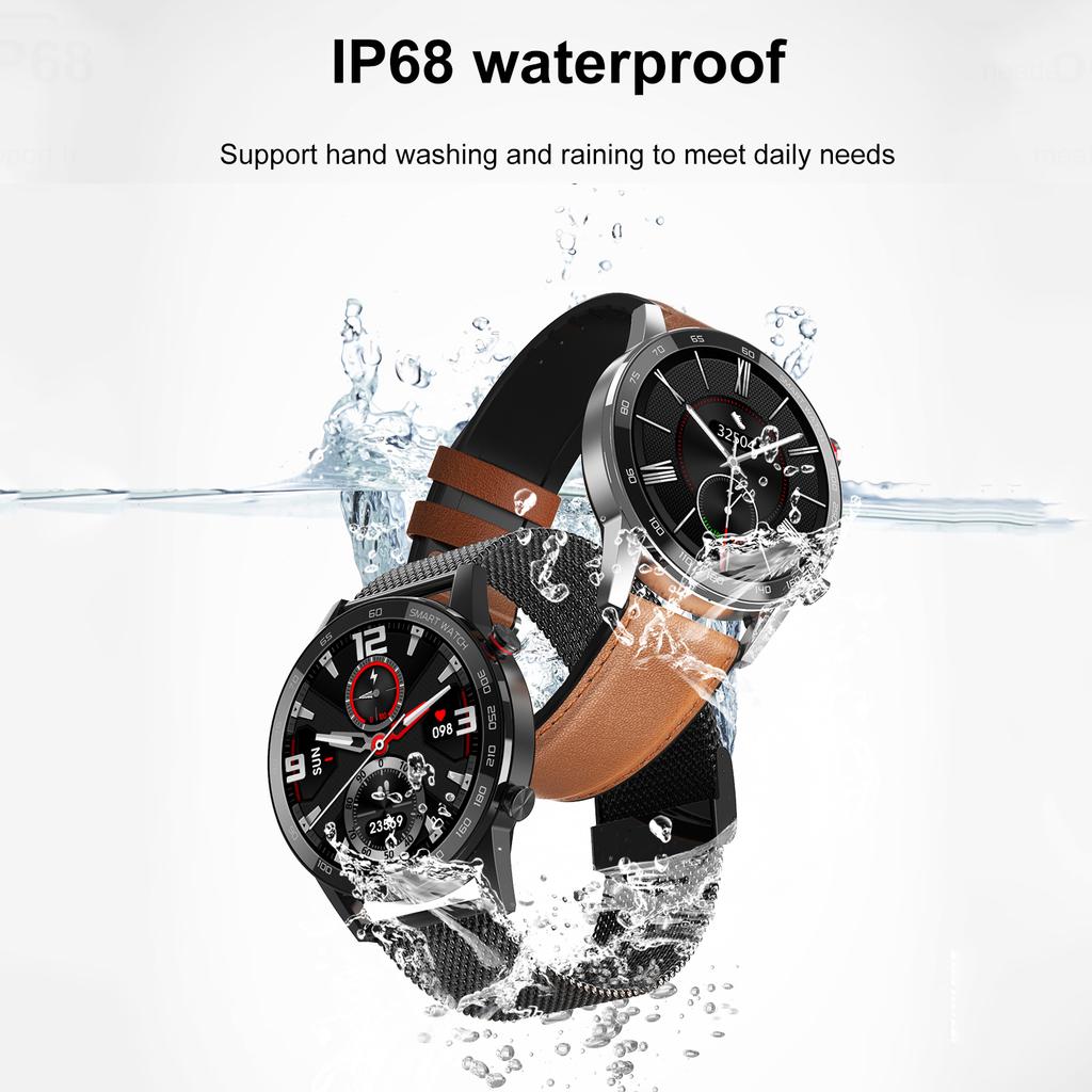 Buy DT95 Smartwatch Men IP68 Waterproof Bluetooth Call 360*360 ECG Heat ...