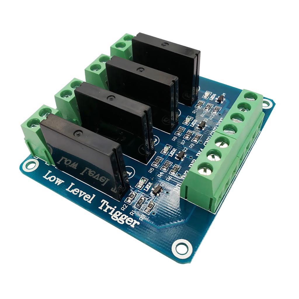 Buy Blue Solid State Relay Module 240V 2A For Arduino 4 Channel 5V Low ...