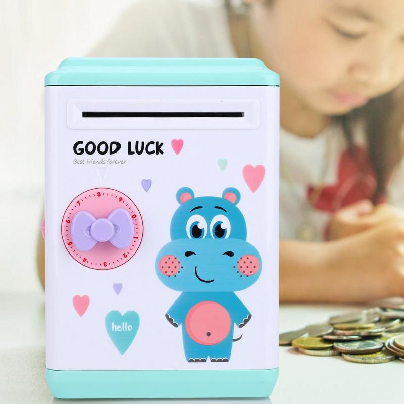 Buy Automatic Electric Children Cartoon Pattern Money Box Cash Coin ...