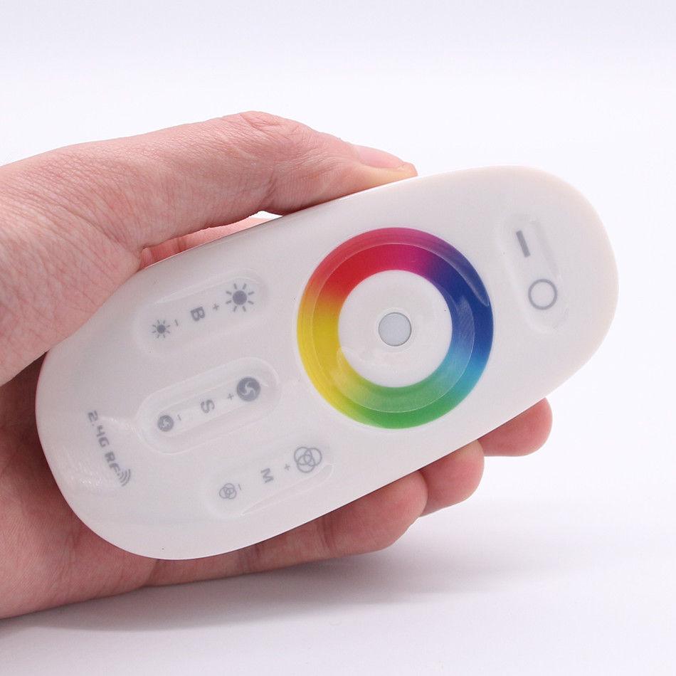 2.4G RGBW LED Controller Touch Screen DC 12-24V 24A 4Channel For LED ...