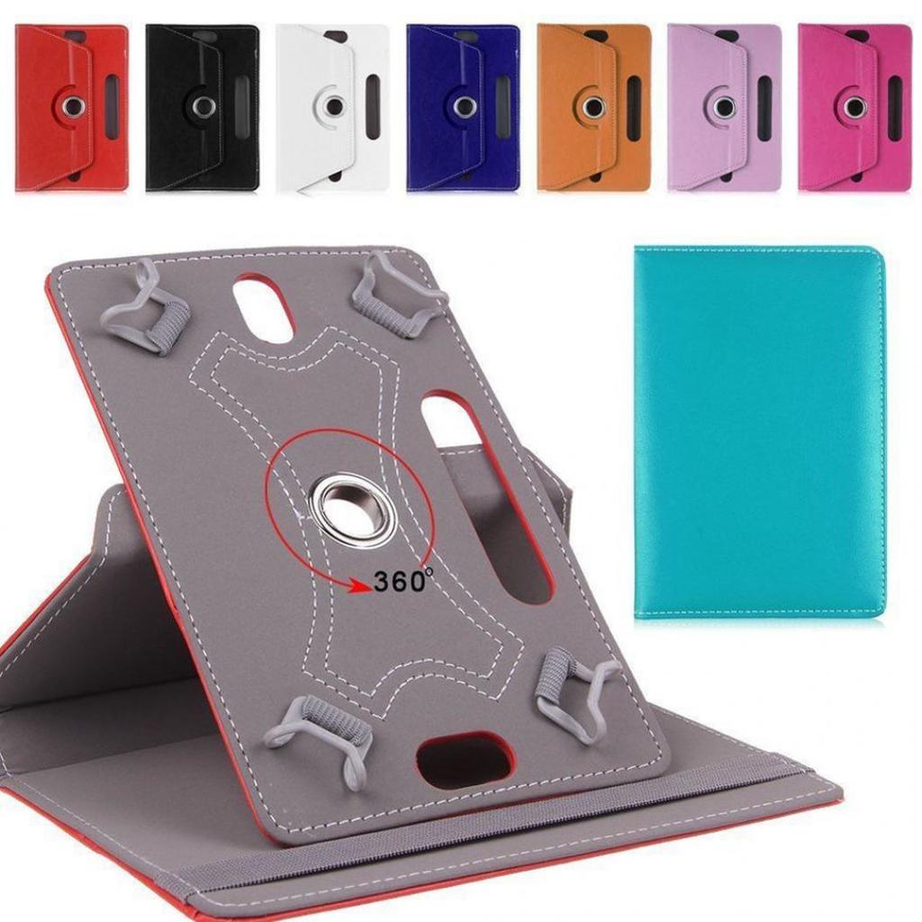 Buy Leather Tablet PC Case Cover 360 Degree Rotating Stand Universal ...