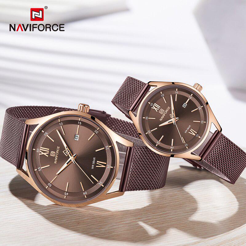 Buy Luxury Brand NAVIFORCE Lovers Watches Fashion Classic Couple ...