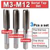 Buy M3 M4 M5 M6 M8 M10 M12 HSS Metric Serial Tap Set 3 Machine Taps ...