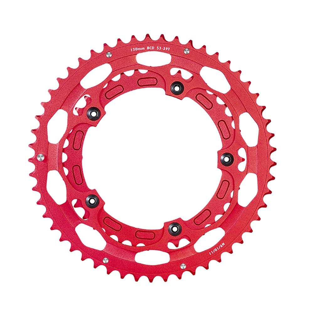 Buy WEST BIKING 53T/39T 130BCD Chainring Road Bicycle Chainwheel Plate ...