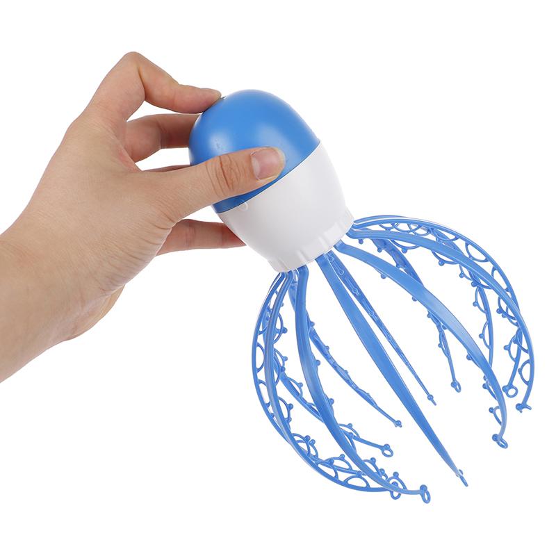 Buy Scalp Head Massager Electric Claw Battery Octopus Massage Comb ...