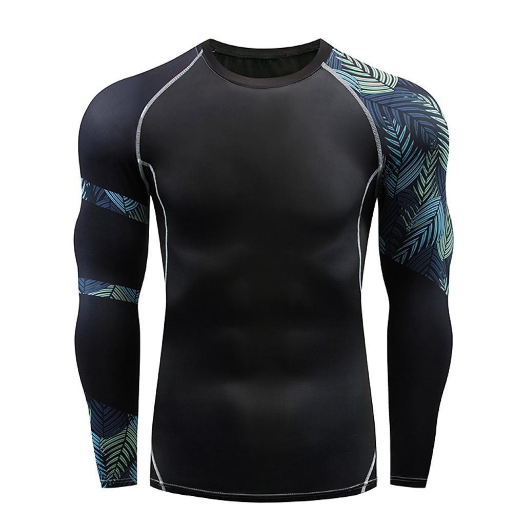 Buy Mens Casual Fitness Fast Drying Elastic Breathable Sports Tight ...