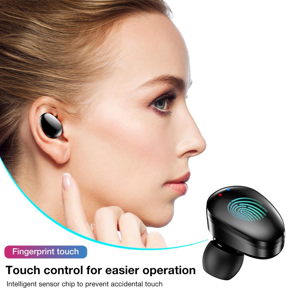 Buy Touch Bluetooth Headset TWS True Wireless Headphone Waterproof ...