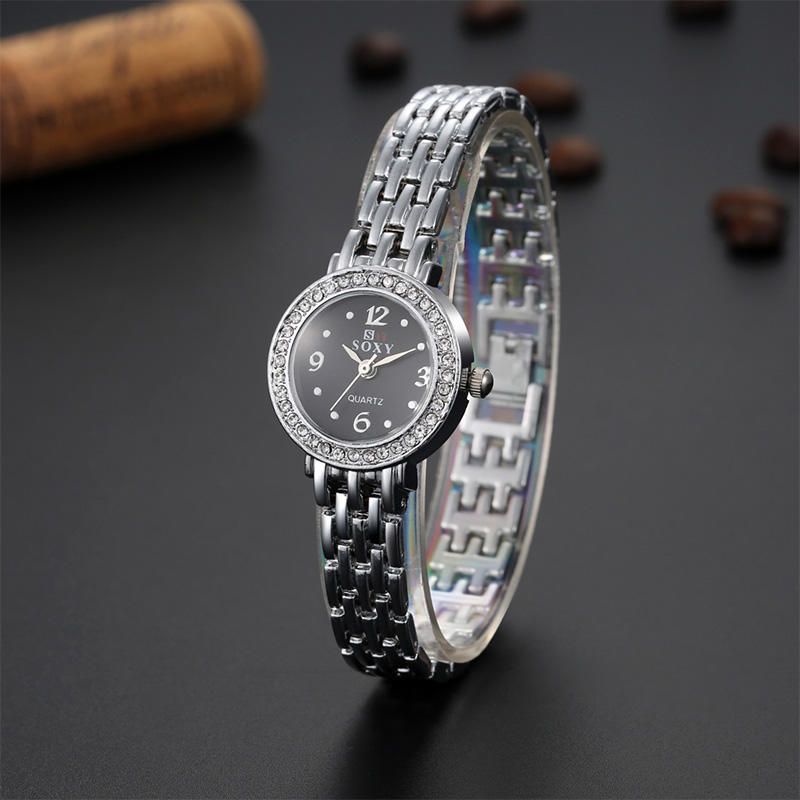 Buy Women Quartz Full Steel Watch Fashion Elegant Female Barcelet ...