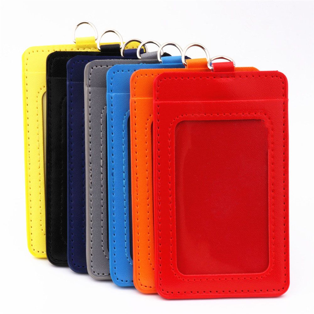 Buy Double Side Credit Card Badge Cover Key Ring Card Clips Card Case ...