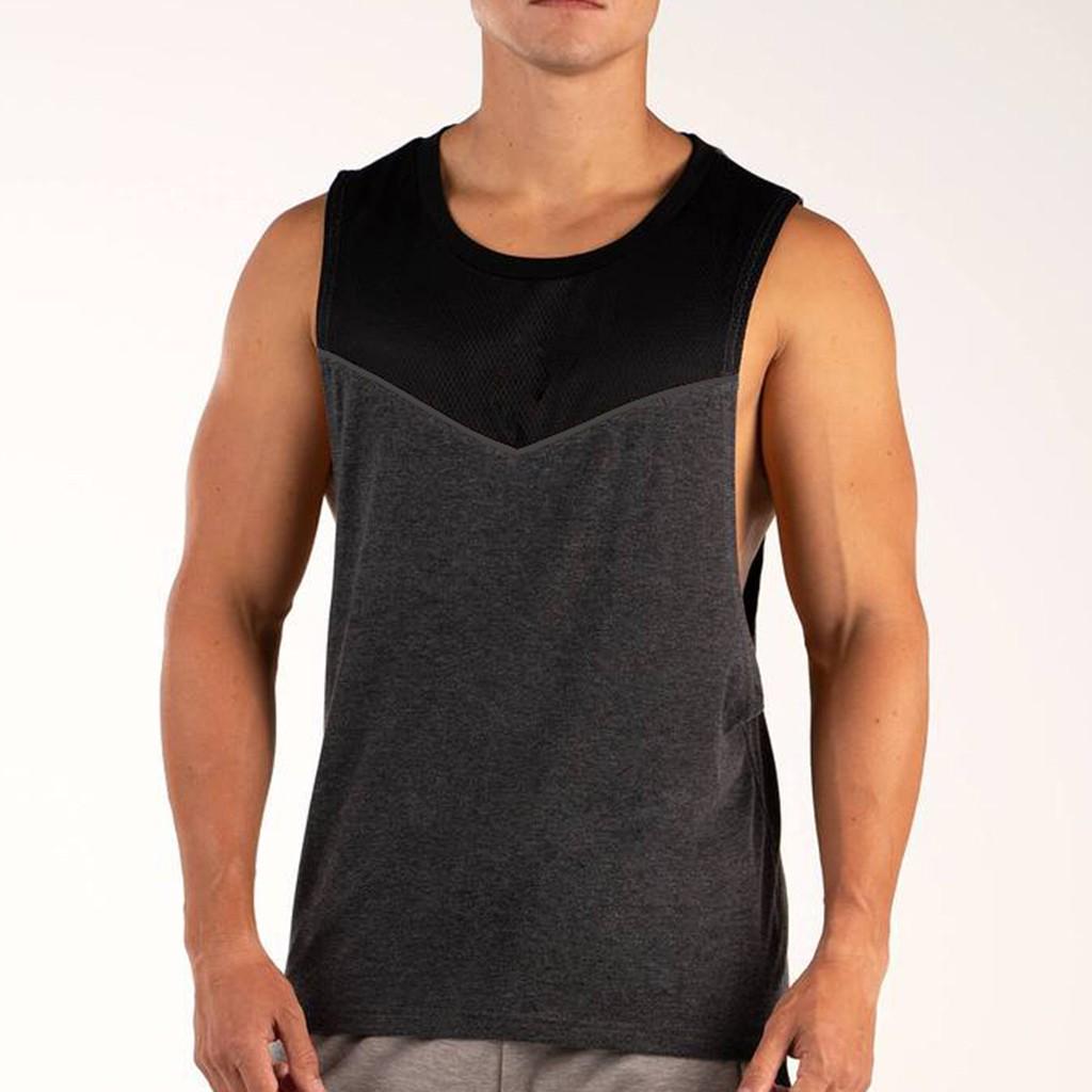 Buy [SX] Men's Summer New Style Fashion Cotton Fitness Vest Sleeveless ...