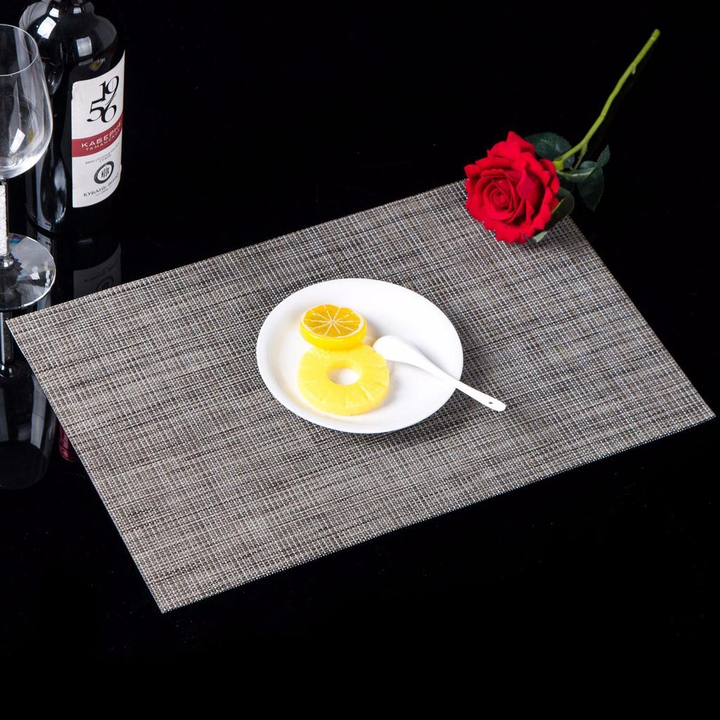 Waterproof Placemat 4pcs/set Non-slip Thermal Insulation Mat Western ...