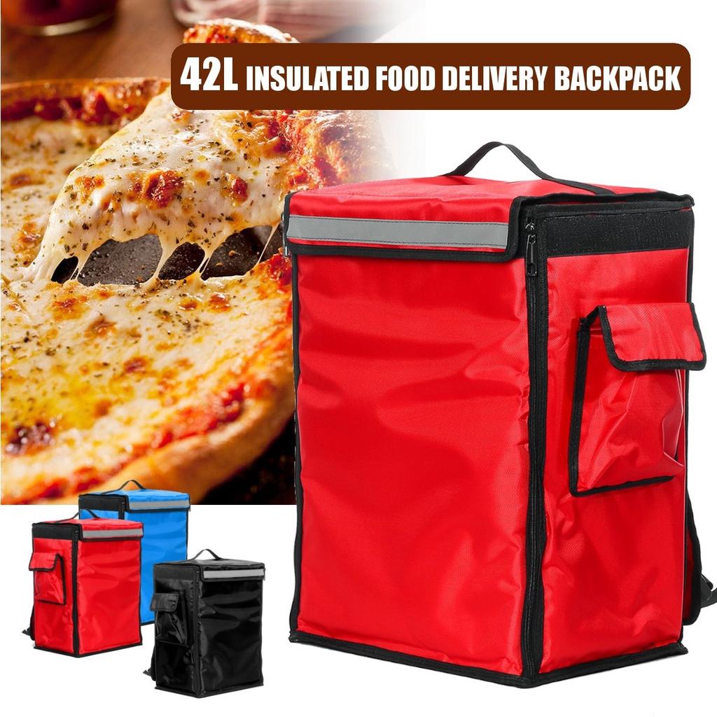 Buy 42L Thermal Insulated Bag Portable Food Pizza Delivery Picnic ...
